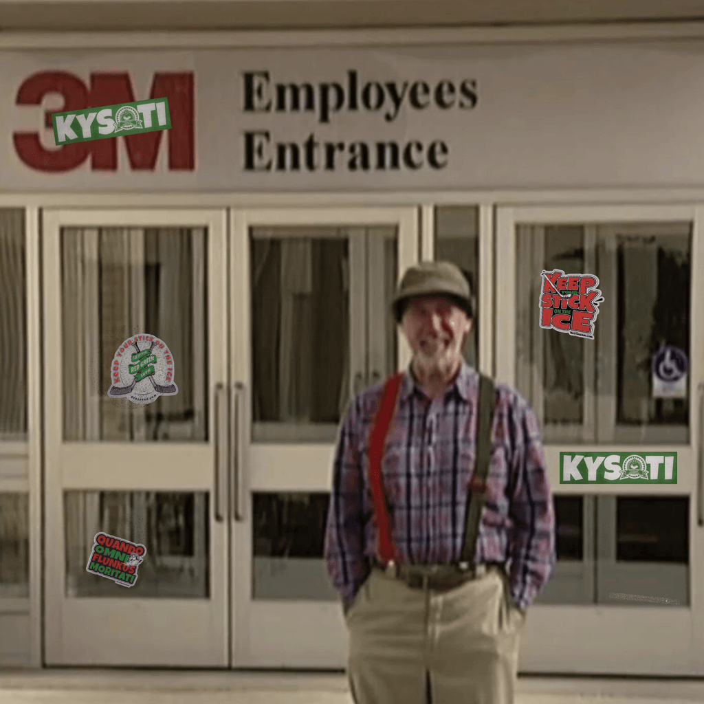 Keep Your Stick On The Ice Bumper Sticker | Red Green