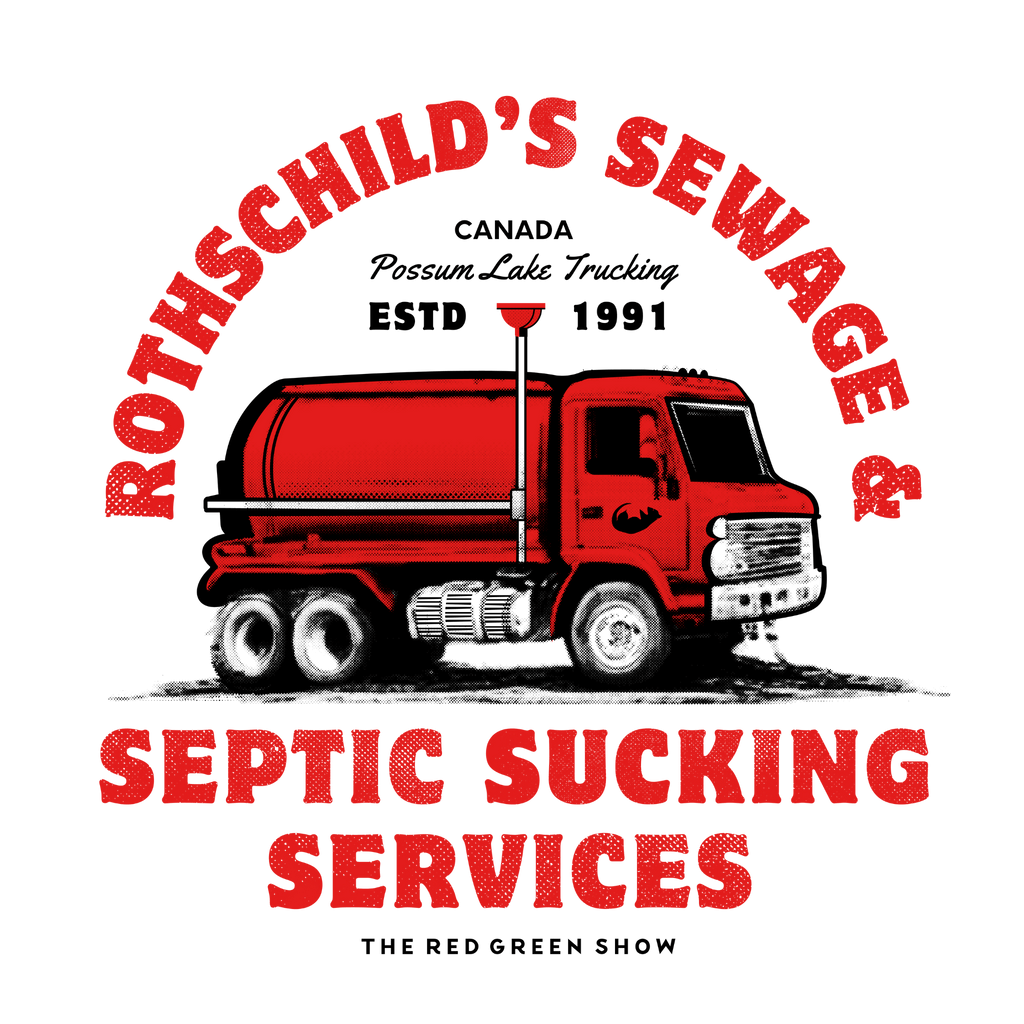 Rothschild’s Sewage & Septic Sucking Services T-Shirt | Red Green